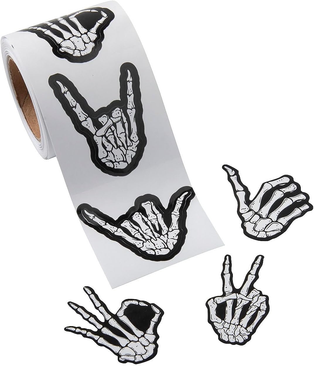 Amazon.com: Fun Express Skeleton Hands Sticker Roll - 100 Pc : Arts ...