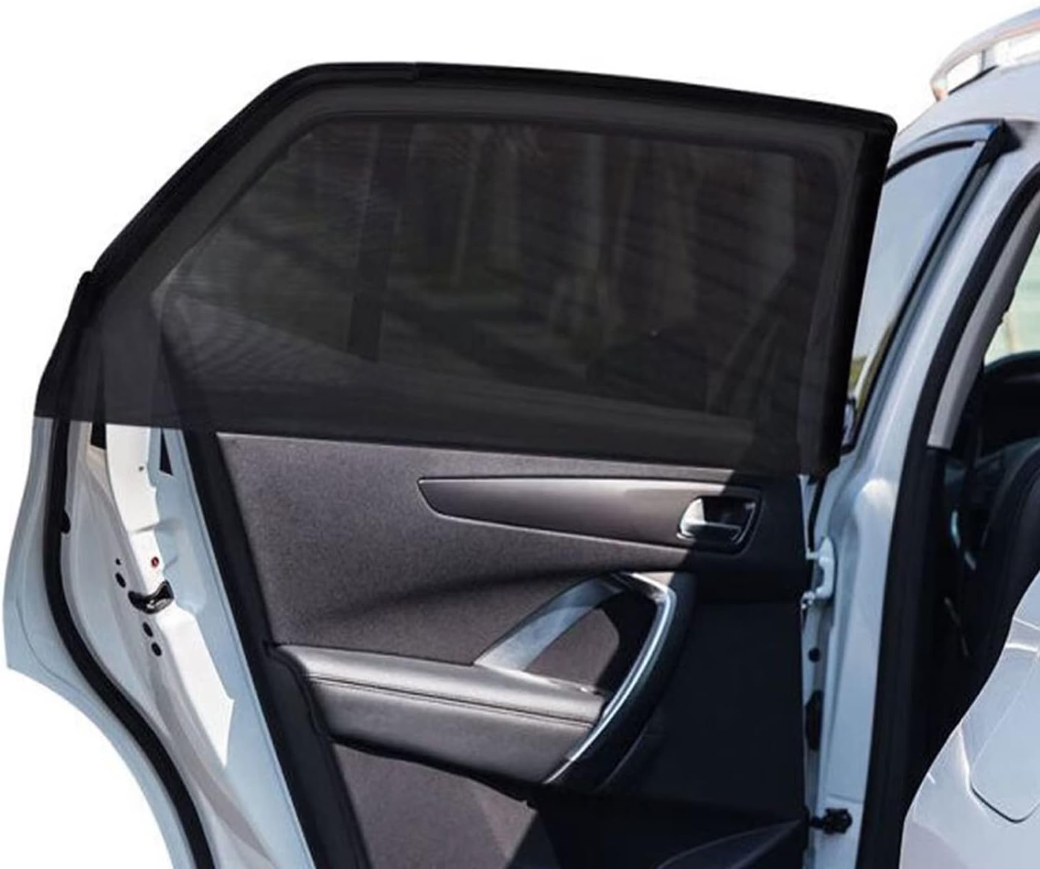 2Pack Large Size Super Elastic 42" to 53" Car Window Sunshades, for ...