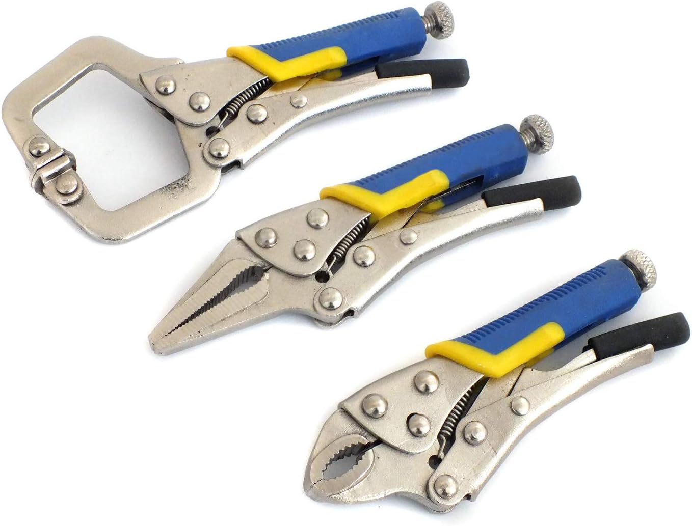 Neilsen ct0980 4 Piece Locking MOLE Grip Pliers, Black : Amazon.co.uk ...