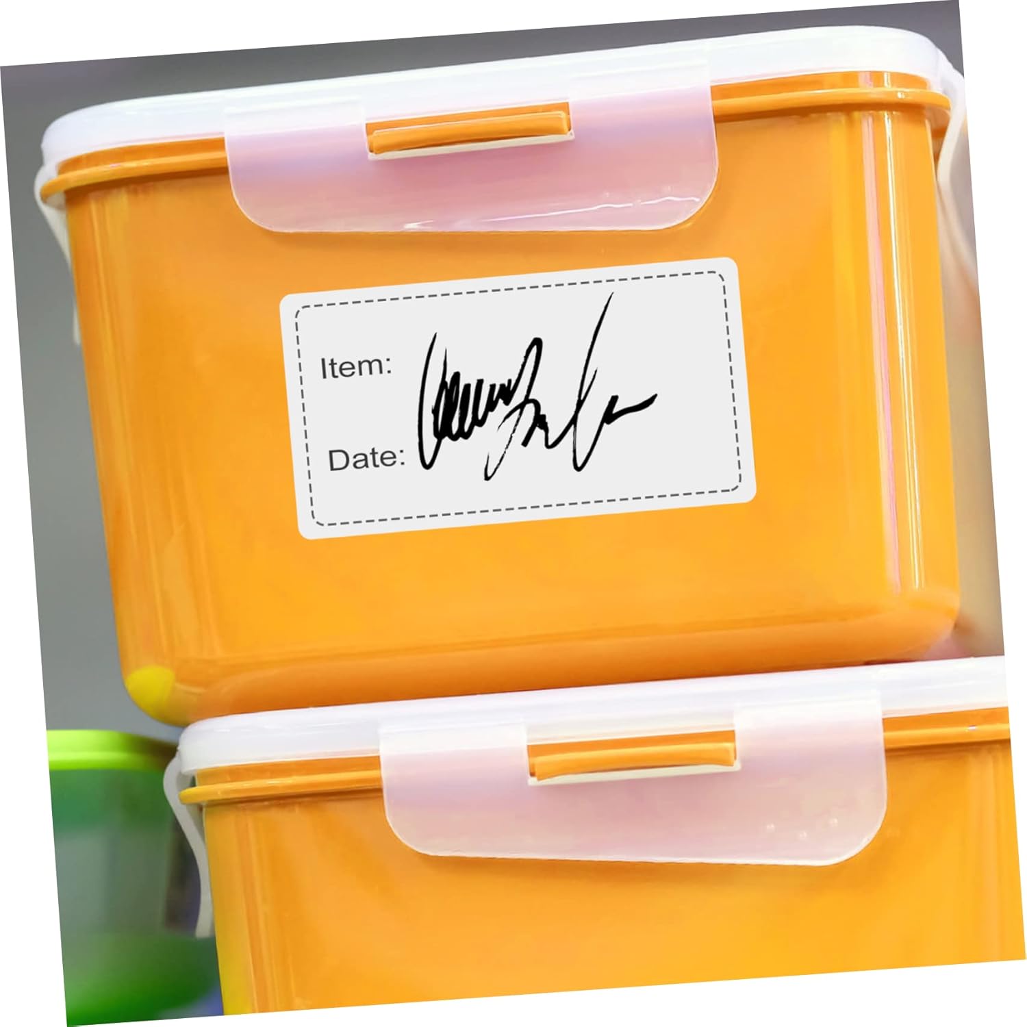 LALAFINA 3 Rolls Storage Tank Container Office Sticker Label Freezer ...