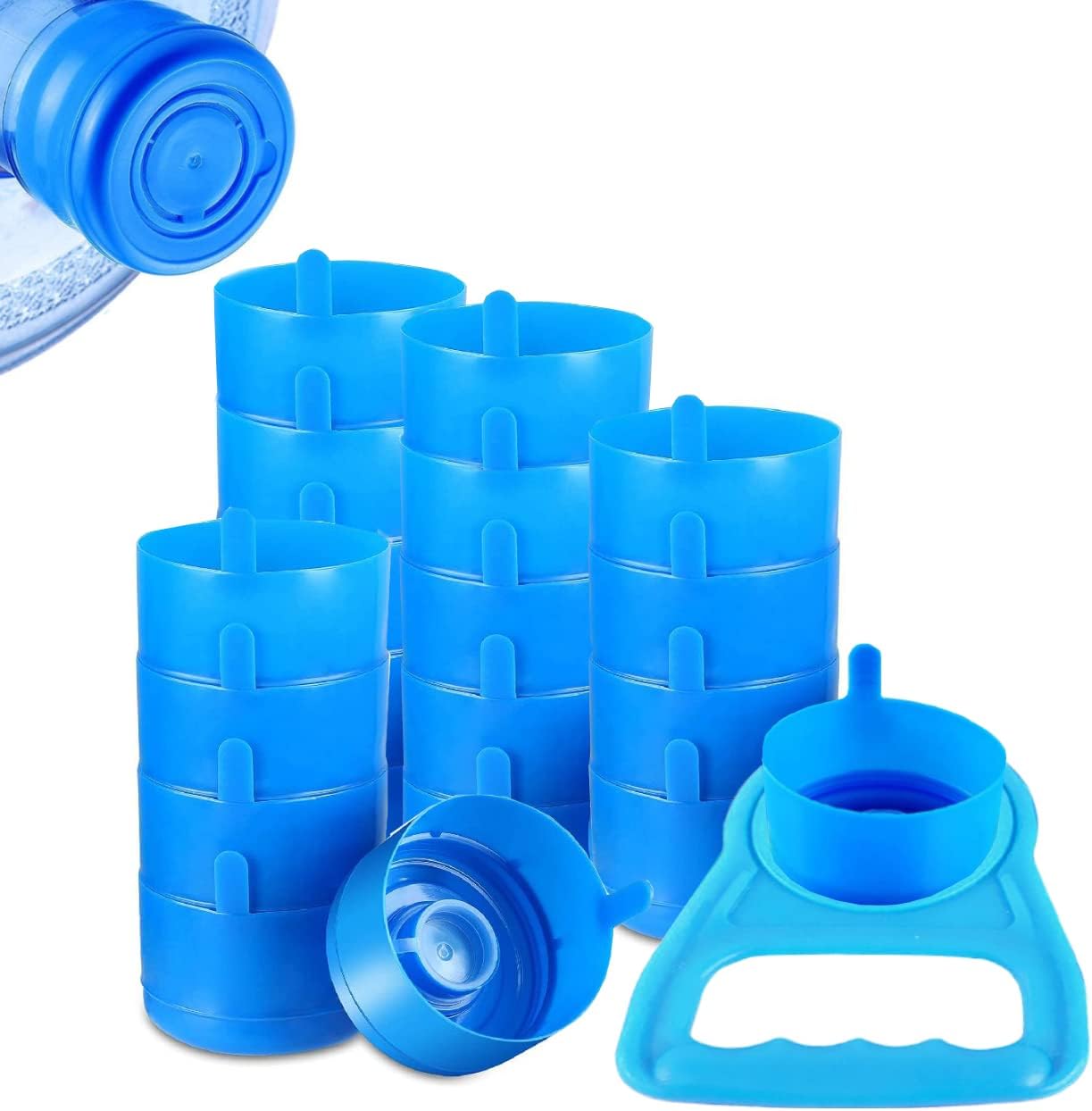 Amazon.com: Performore 20-Pack Silicone Water Gallon Caps with Handles ...