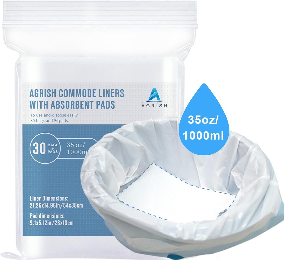 Amazon.com: Commode Liners 120pcs Strong Portable Toilet Bags Leak ...