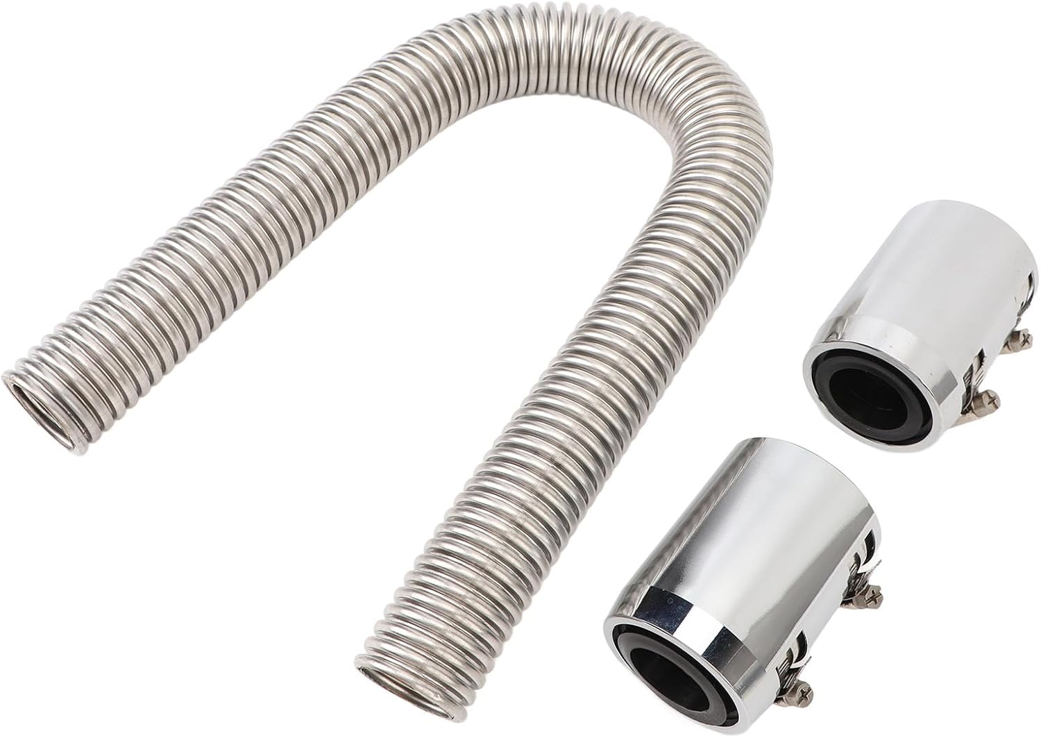 Flexible Radiator Hose, Coolant Radiator Hose Kit 24in Stainless Steel ...
