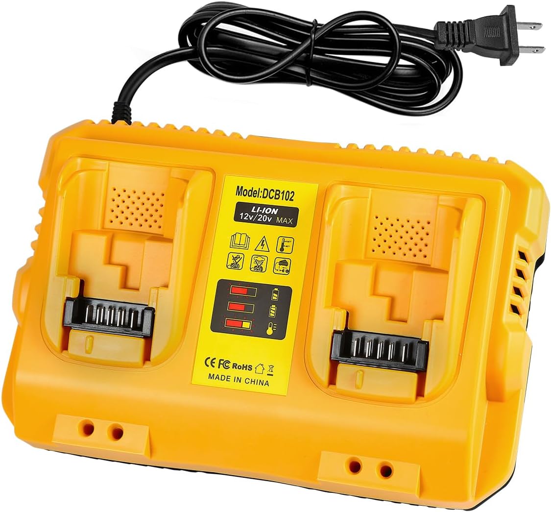 Amazon.com: DCB102 20V MAX Battery Charger Replacement for Dewalt ...