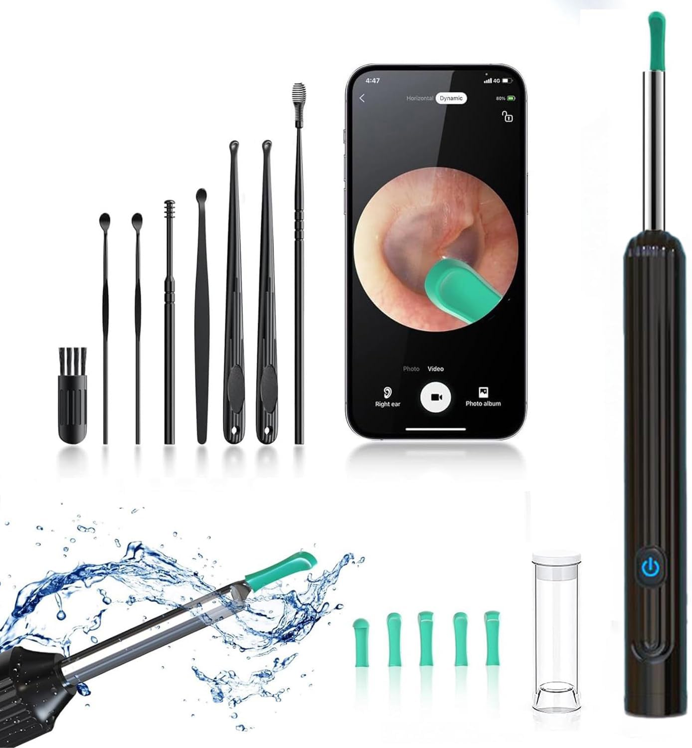 Amazon.com: Ear Wax Removal Tool Camera - Ear Cleaner with Camera,1080P ...