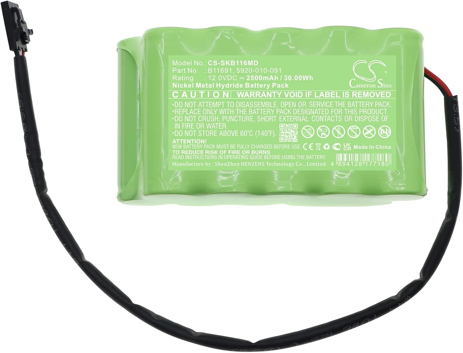Amazon.com: Replacement Battery for Stryker SP-1C SP-2CX 0AXINST10 ...