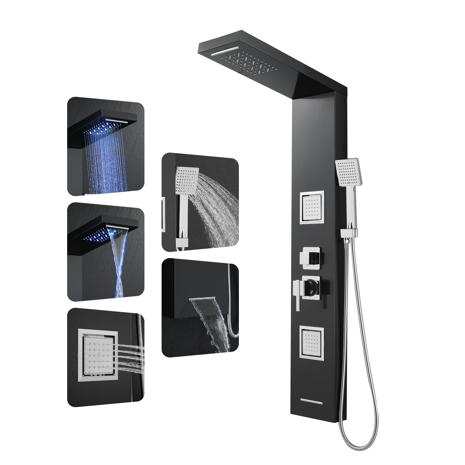 Snapklik.com : ROVOGO Shower Panel Tower System