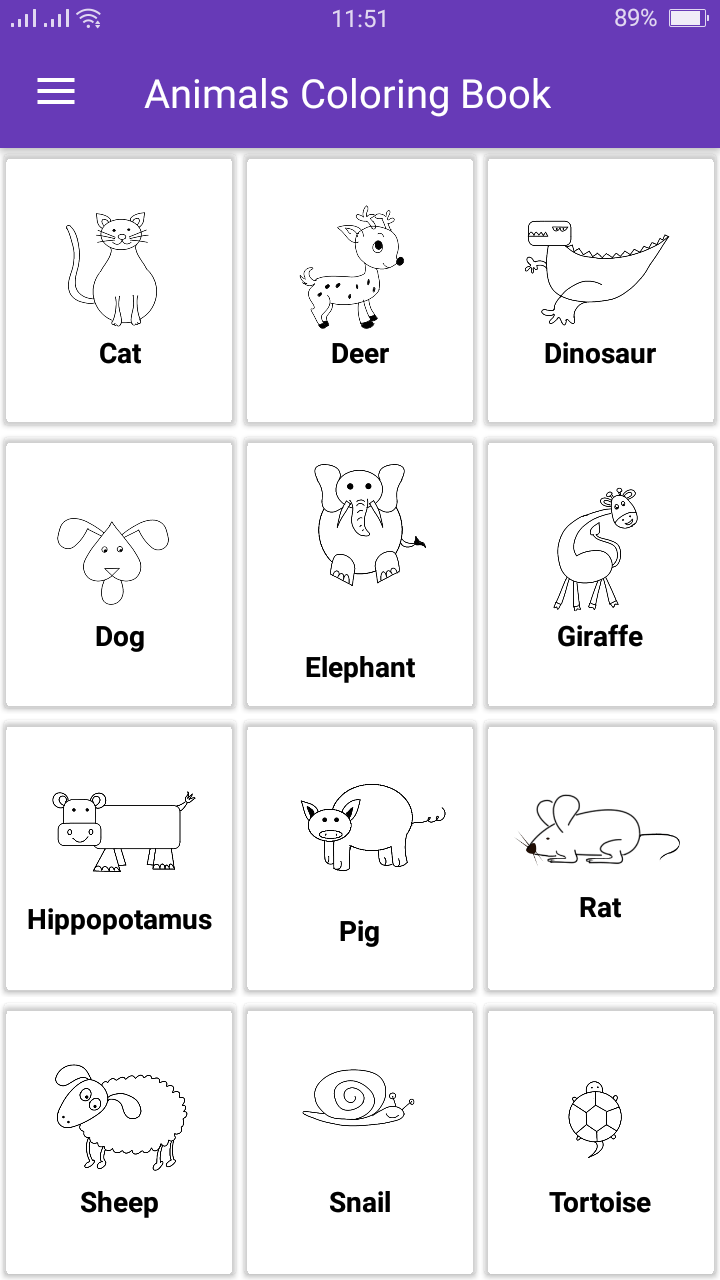 Animals Coloring Book for Kids - App on Amazon Appstore