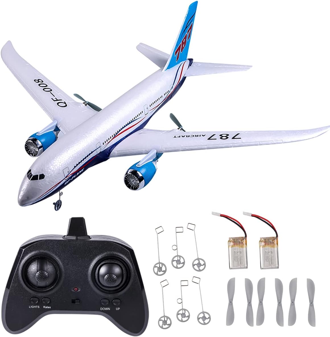 OTXKOO Remote Control Airplane, 2.4Ghz DIY 3 Channels RC Plane, Remote ...