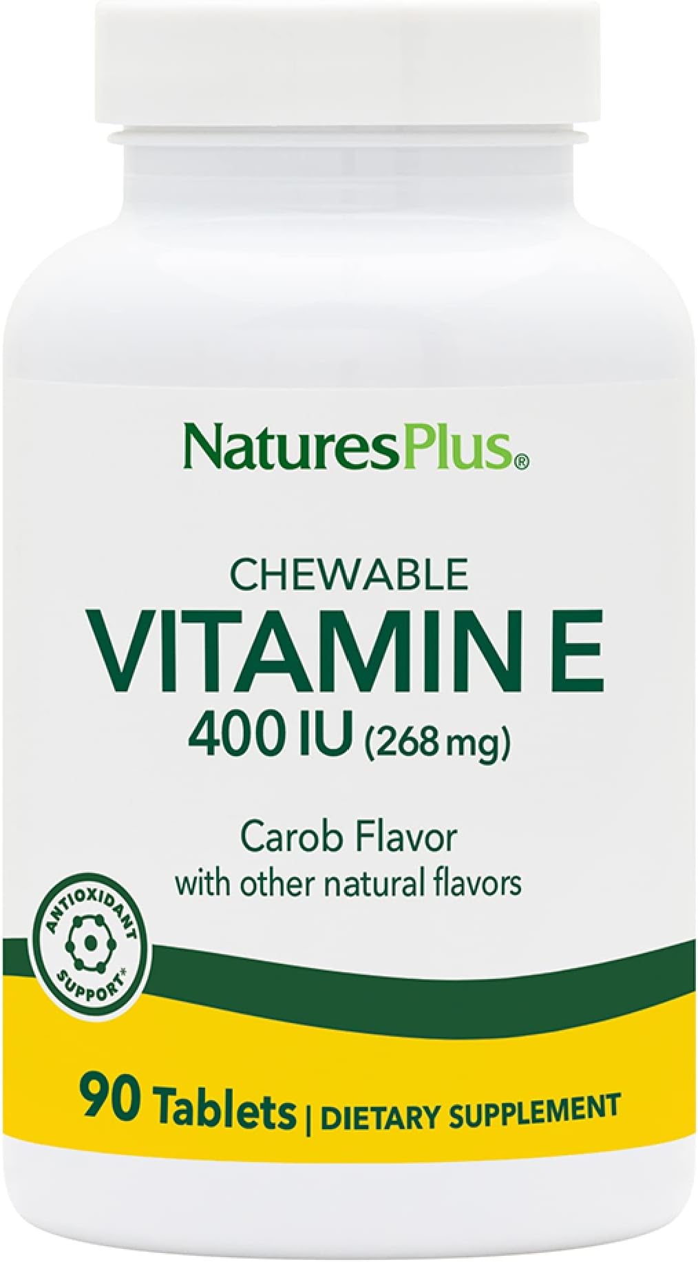 Amazon.com: NaturesPlus Vitamin E Chewable - 400 iu, 90 Vegetarian ...