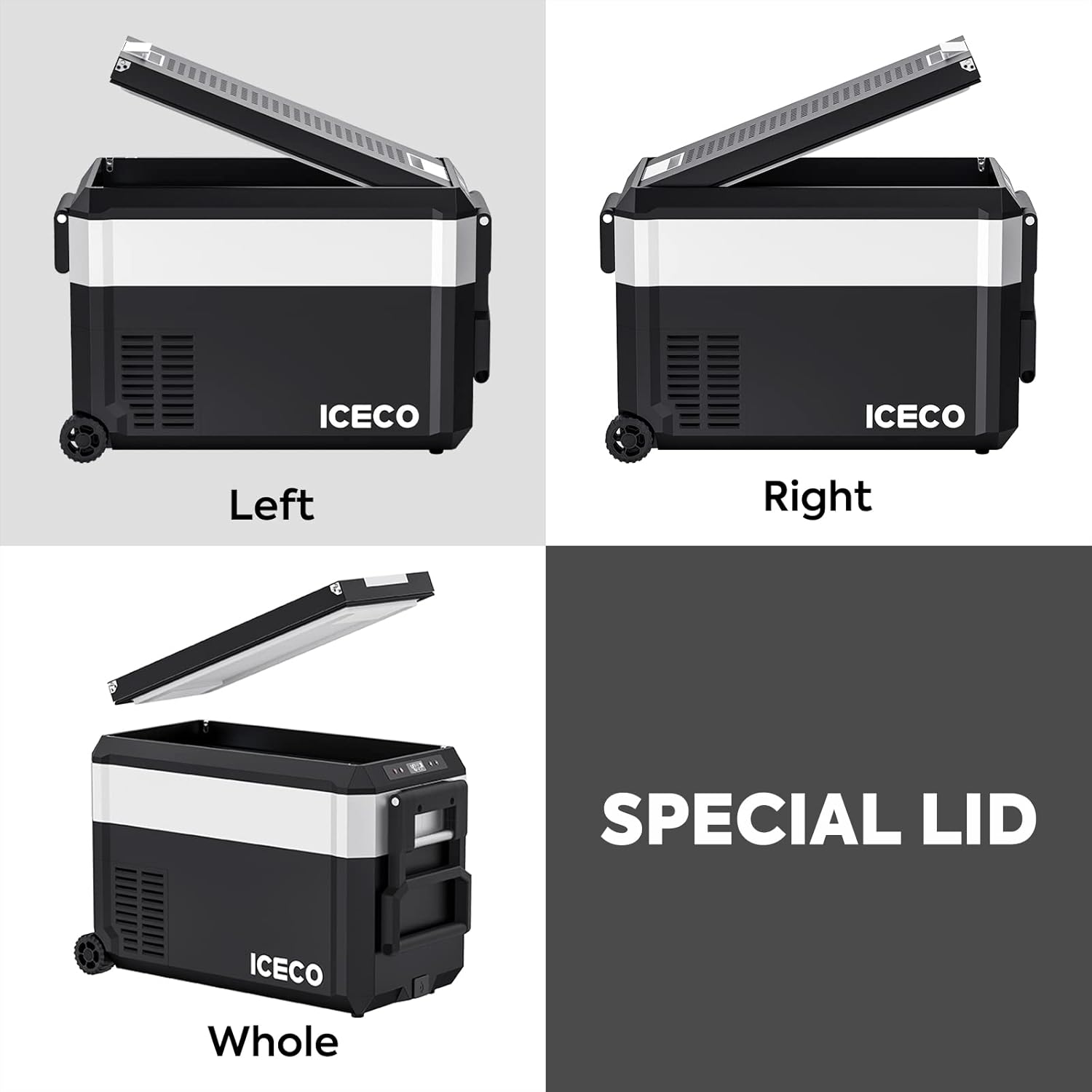 ICECO JP40 Pro Refrigerador portátil tapa multidireccional congelador ...