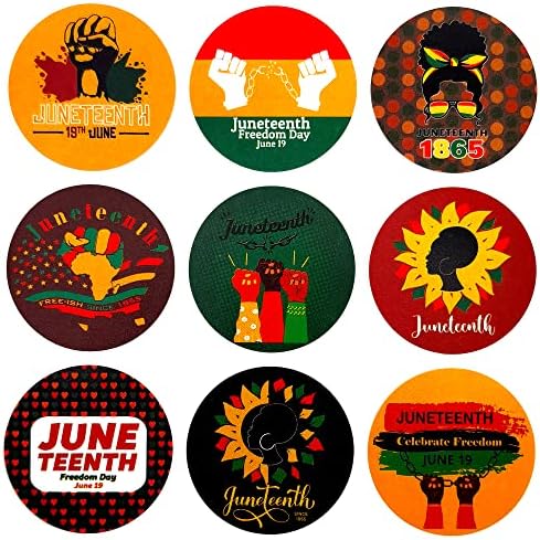 Amazon.com: WATINC 1000Pcs JUNETEENTH Stickers Roll June 19th ...