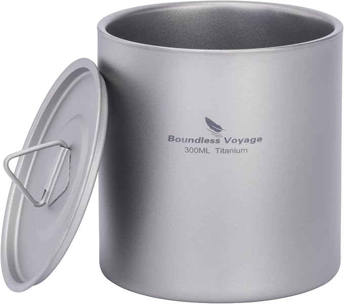 Amazon.com : Boundless Voyage Titanium Double Walled Cups Ultralight ...