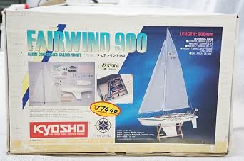 Amazon | 23 未組立KYOSHO/京商 大型ヨットラジコン FAIRWIND900 フェアウインド900 全長900mm JFクラス ...