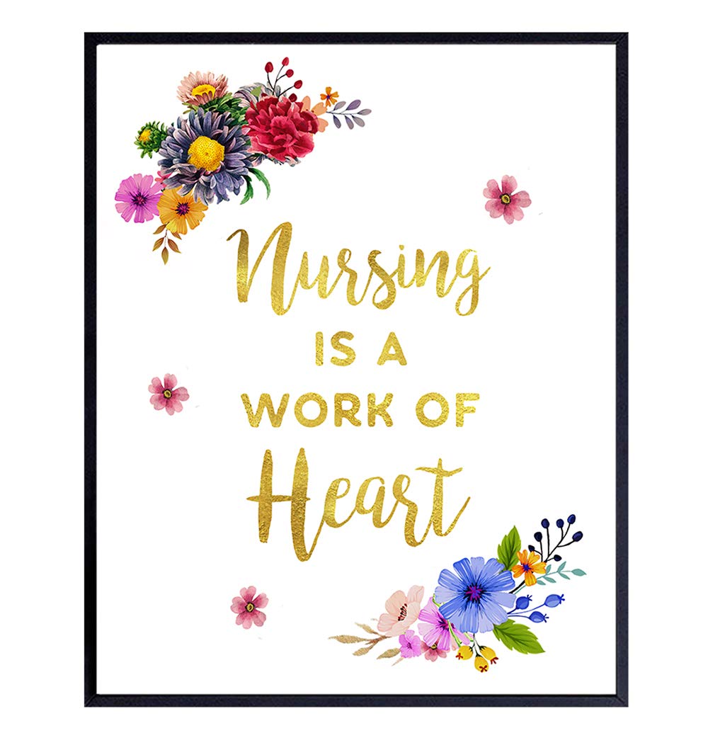 Amazon.com: Nurse Wall Art Decor Poster - Appreciation Gift for ...