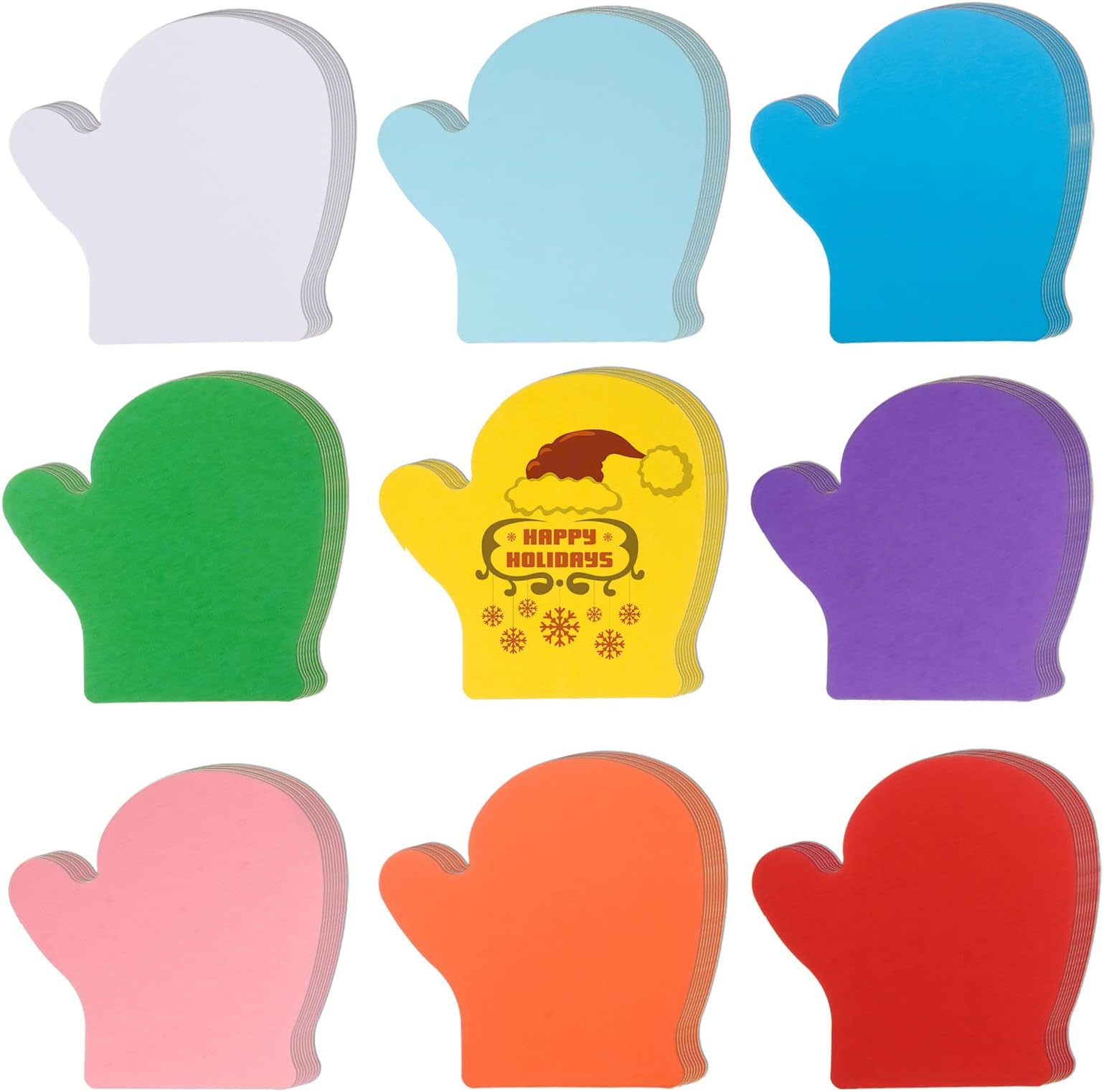 Amazon.com: 31 Pcs Mitten Large Single Color Creative Cut-Outs 5.5in ...