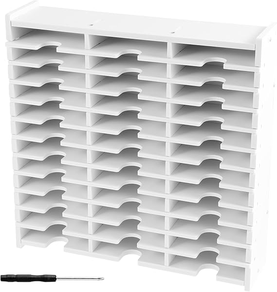 Amazon.com: VMBQRTI 36 Slots Ink Pad Organizer Holder Stamp Pad and Ink ...