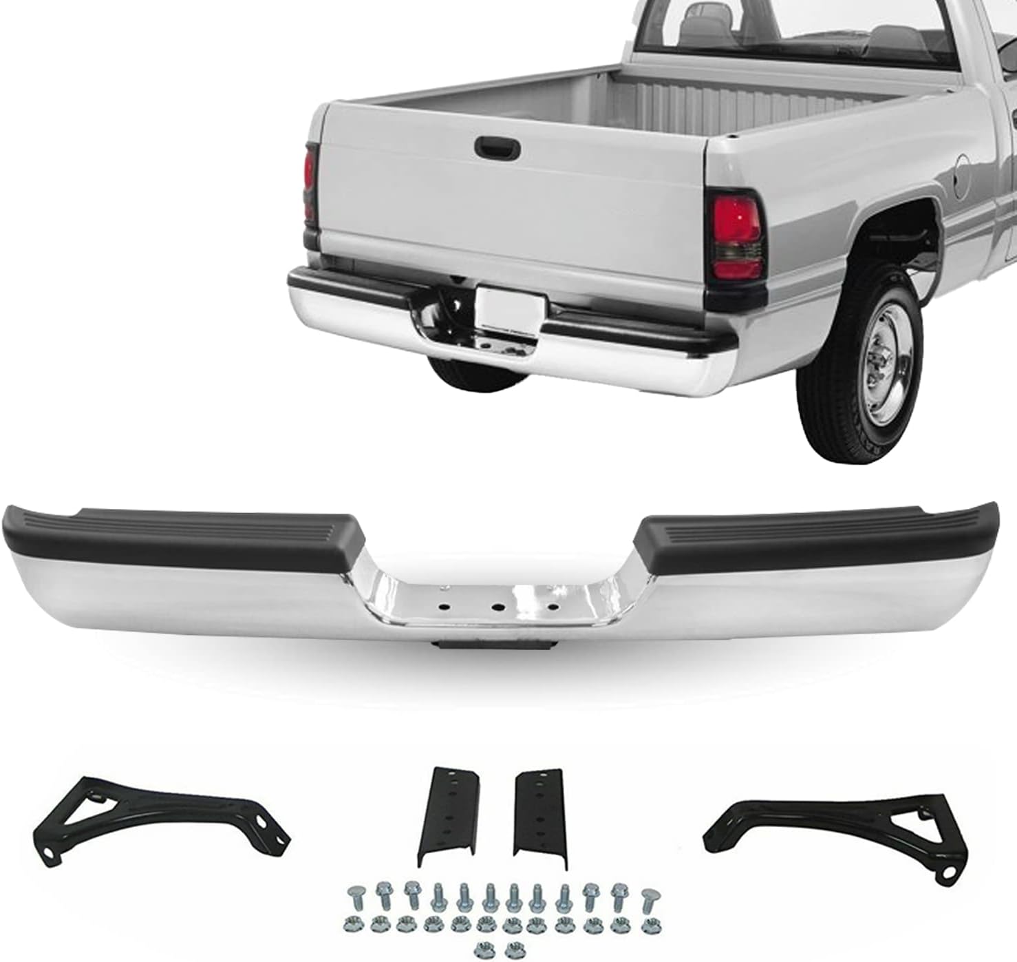 Amazon.com: TUSDAR Rust Defense Rear Bumper Assembly Replacement for ...