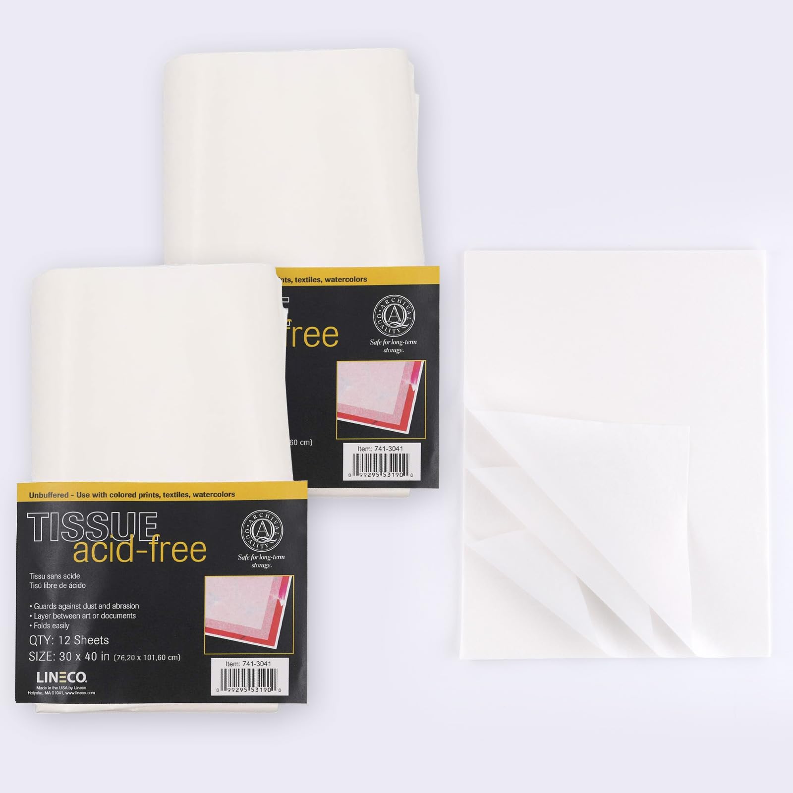 Amazon.com: Lineco, Unbuffered Interleaving Tissue Paper, Unbuffered ...