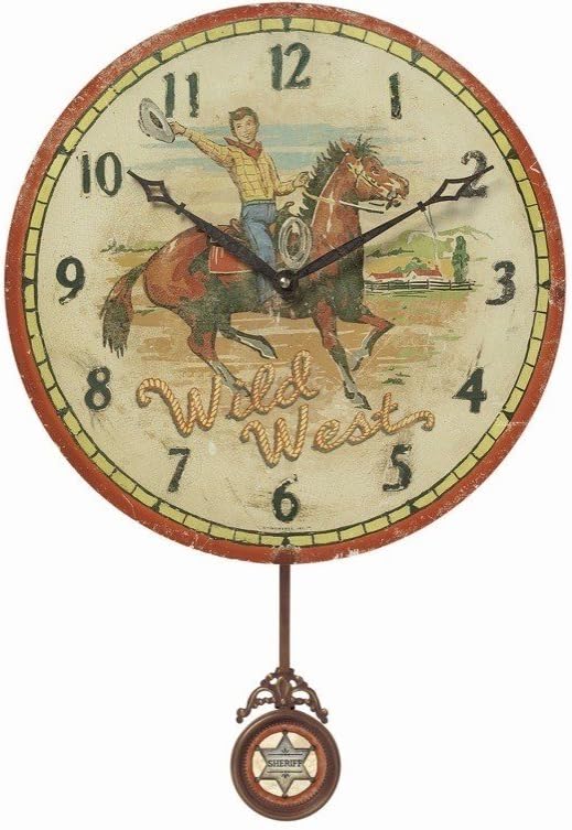 Floating Circus Wall Storytime Clock, 13-Inch, Cowboy : Amazon.ca: Home