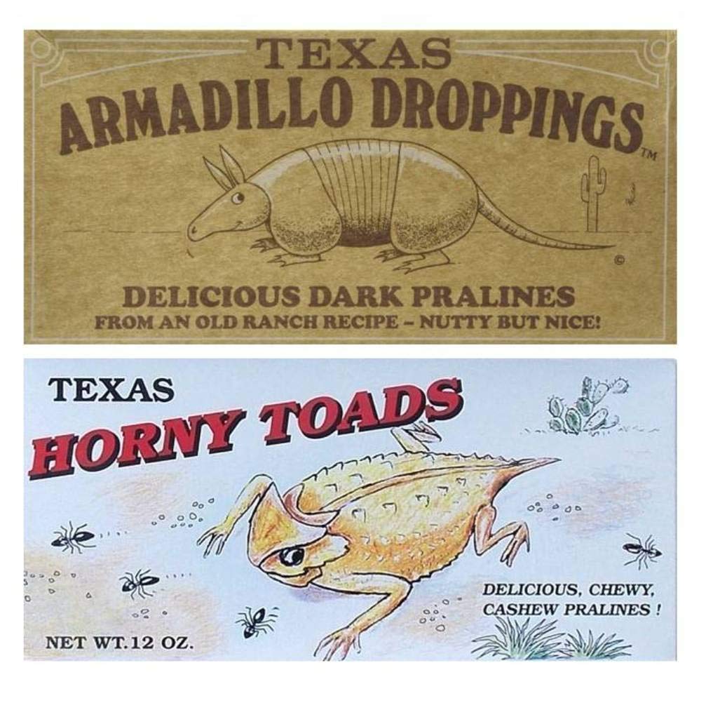 Amazon.com : Texas Armadillo Droppings Pecan Pralines and Texas Horny ...