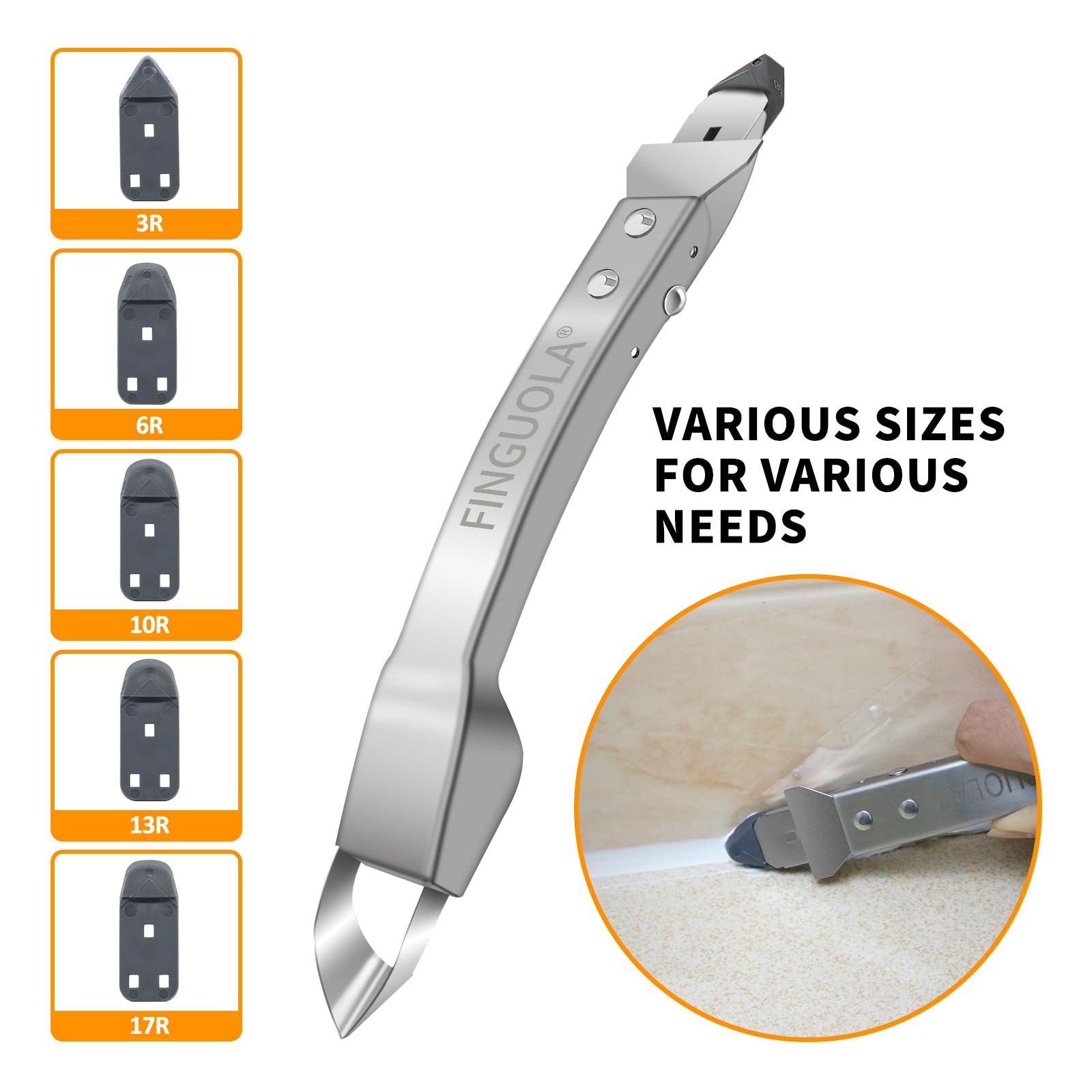Snapklik.com : Stainless Steel Caulking Tools, 4-in-1 Stainless Steel ...