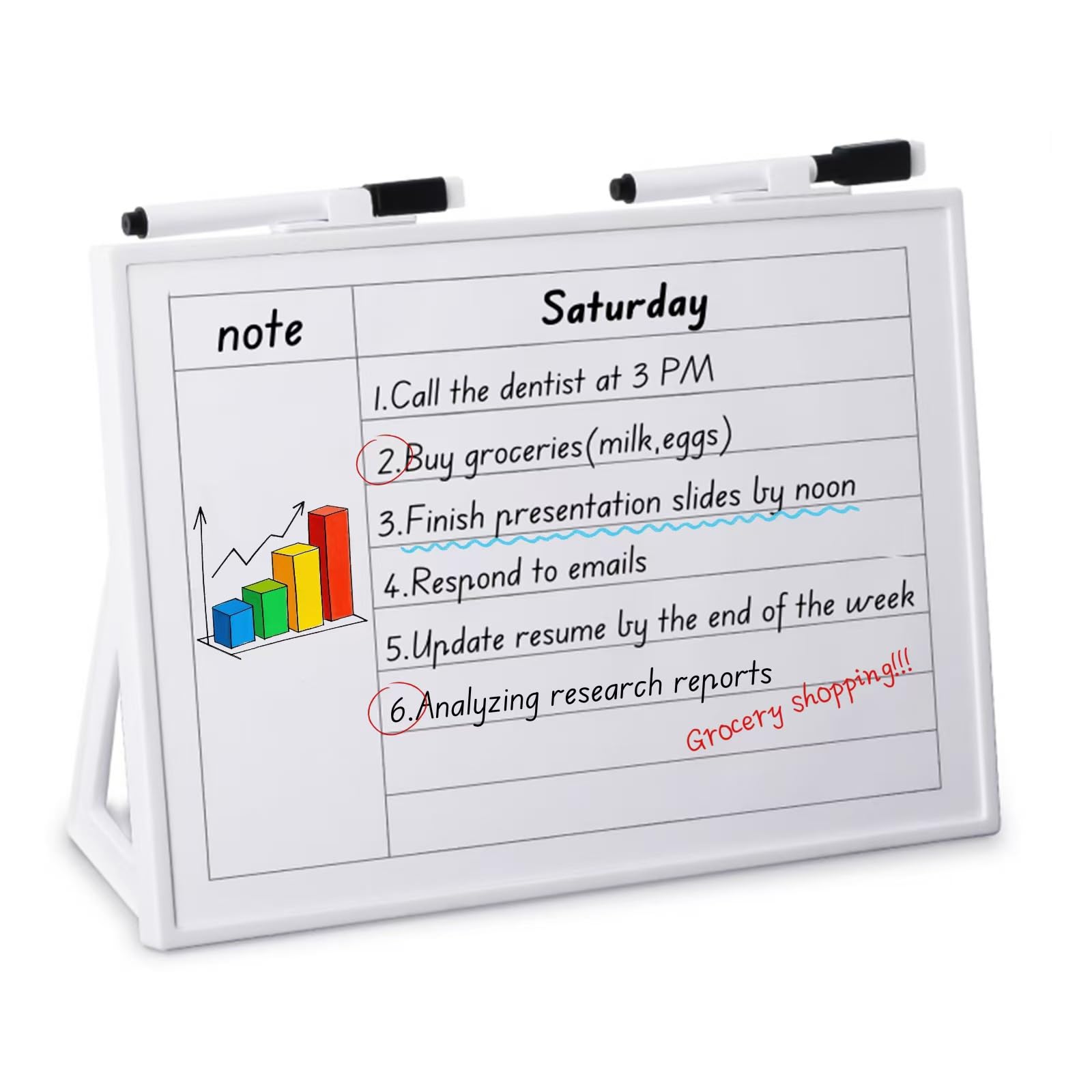 Amazon.com : Small Whiteboard for Desk, 12x8.5 Desktop Dry Erase Board ...