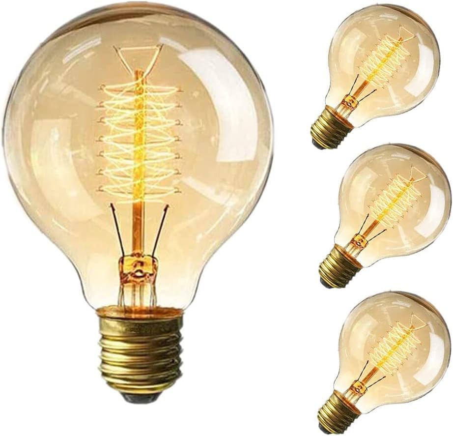 Vintage Edison Light Bulbs,Woowtt Dimmable Screw Edison Bulbs Old ...