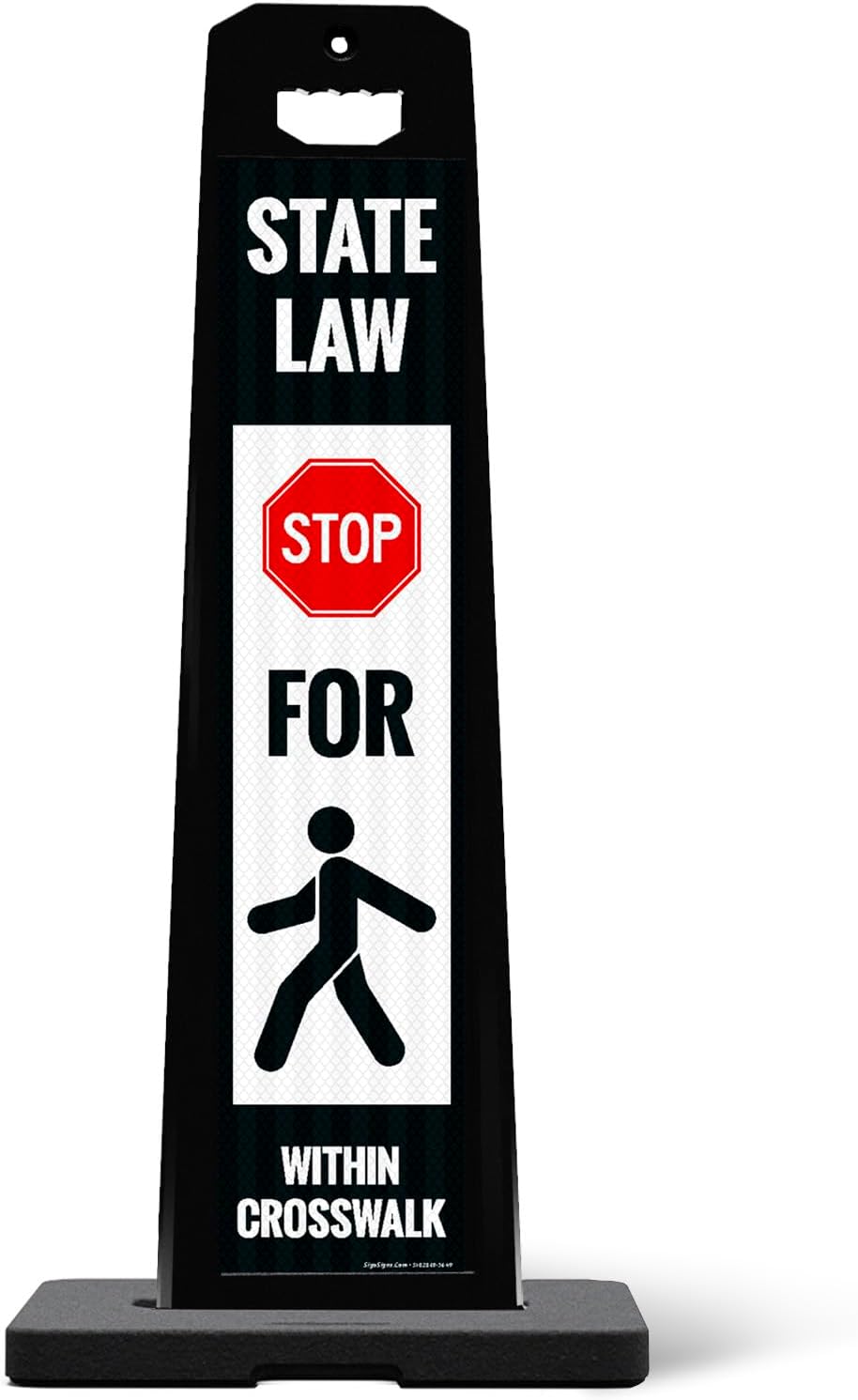 Amazon.com: State Law Stop For Pedestrian Within Crosswalk Vertical ...