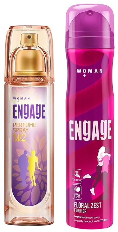 Buy Engage W2 Perfume Spray For Women, Floral and Fruity, Skin Friendly ...