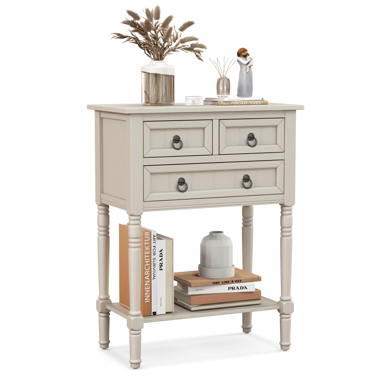 Amazon.com: Julimoon Console Side Table, Beige : Home & Kitchen