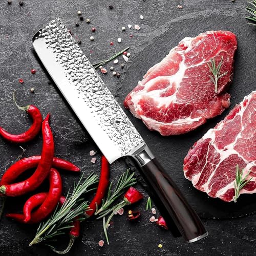 Snapklik.com : Imarku Nakiri Knife Vegetable Meat Cleaver Knife Razor ...