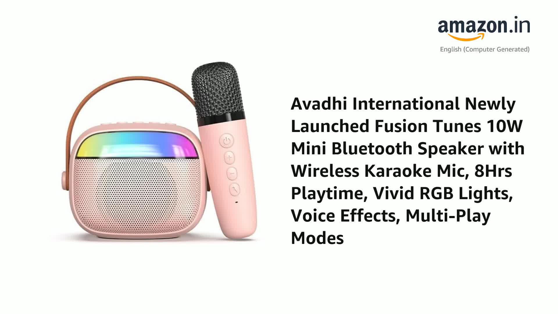 Watch Avadhi International Newly Launched Fusion Tunes 10W Mini ...