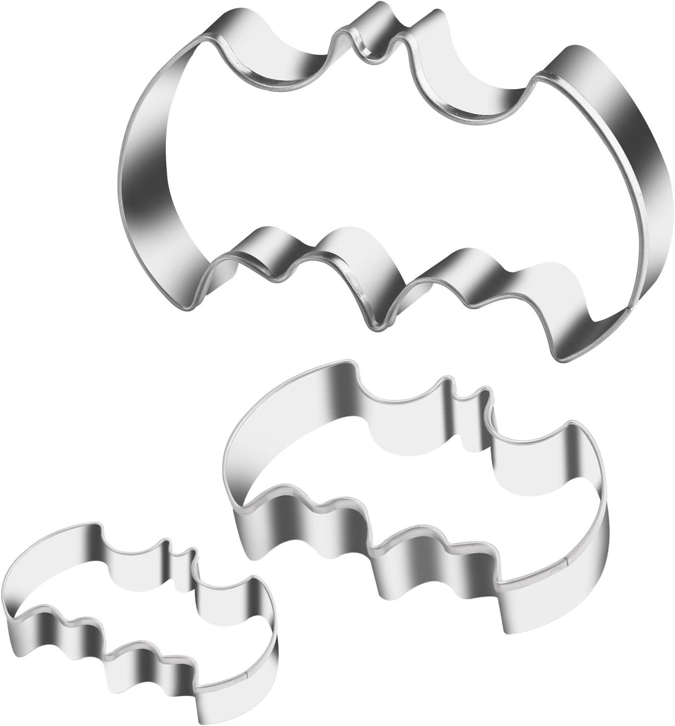Amazon.com: Xlloest 2 Pieces Halloween Party Cookie Cutters Stainless ...