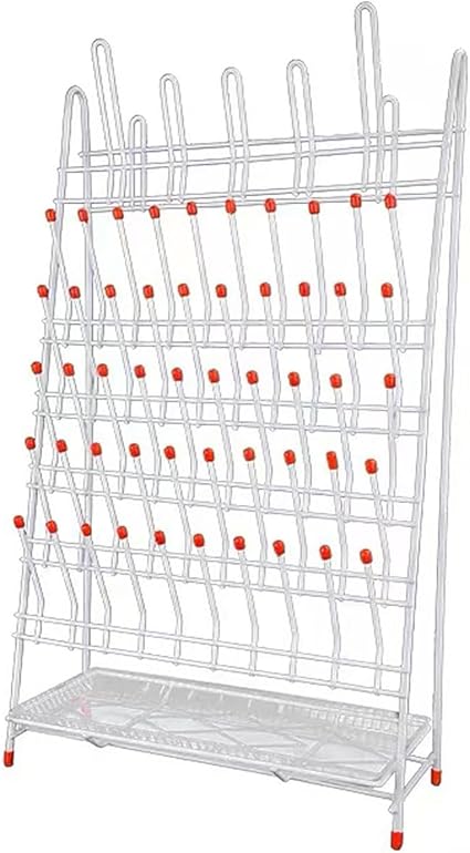 Amazon.com: Heytaful Lab Drying Rack 55 Pegs Lab Glassware Rack Steel ...