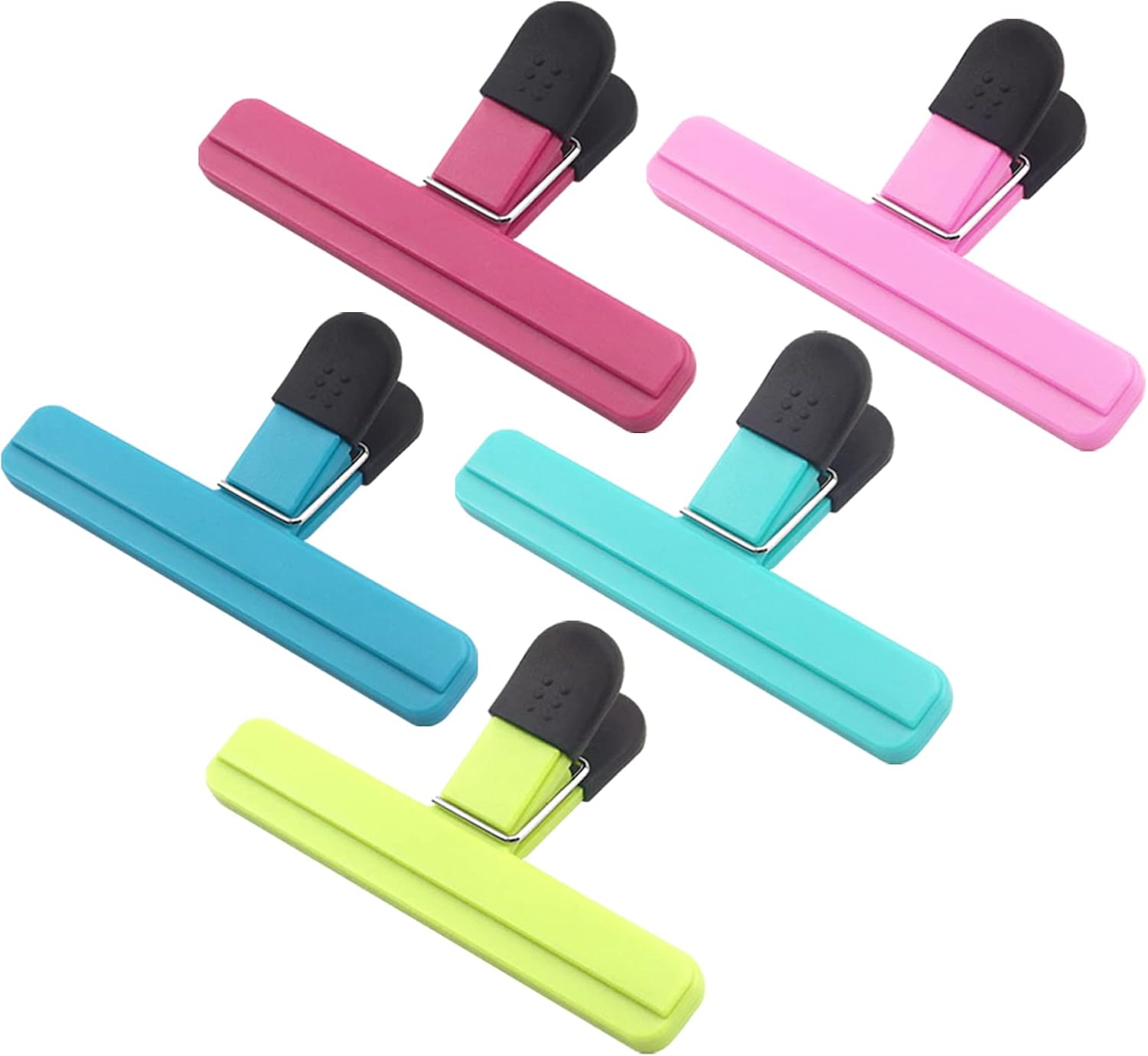 Amazon.com: Pack of 5 Chip Clips Plastic Large Bag Clips Heavy Duty Bag ...