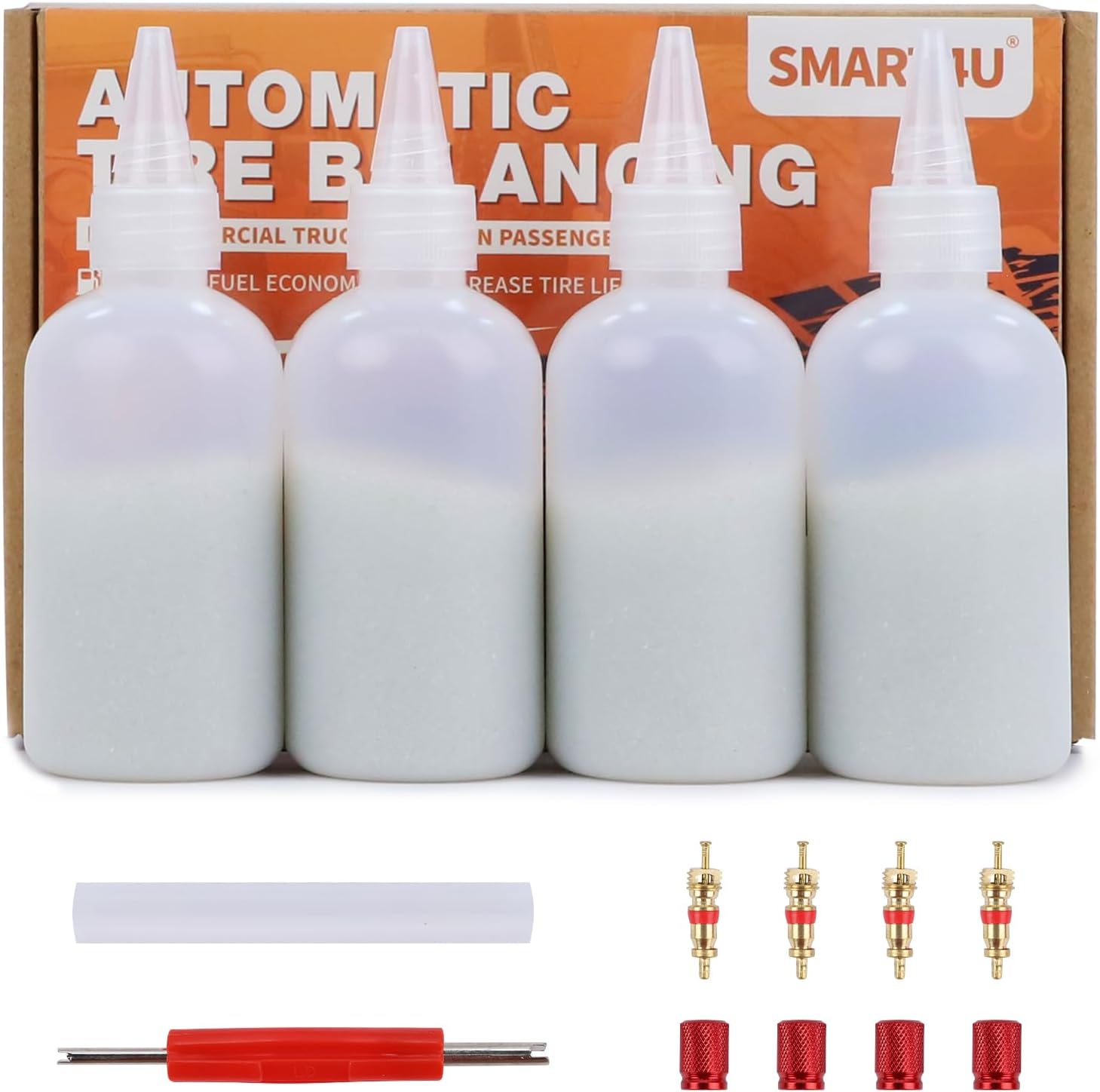 Amazon.com: Smart4U 4OZ-4PC Tempered Glass Tire Balance Beads for Truck ...