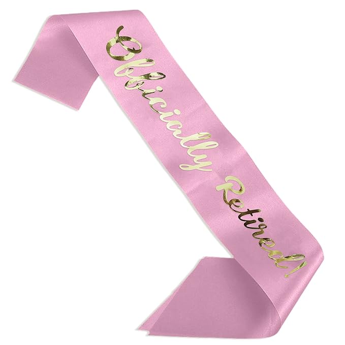 WOBBOX Happy Retirement Sash, Officially Retired Sash, Retirement Party ...