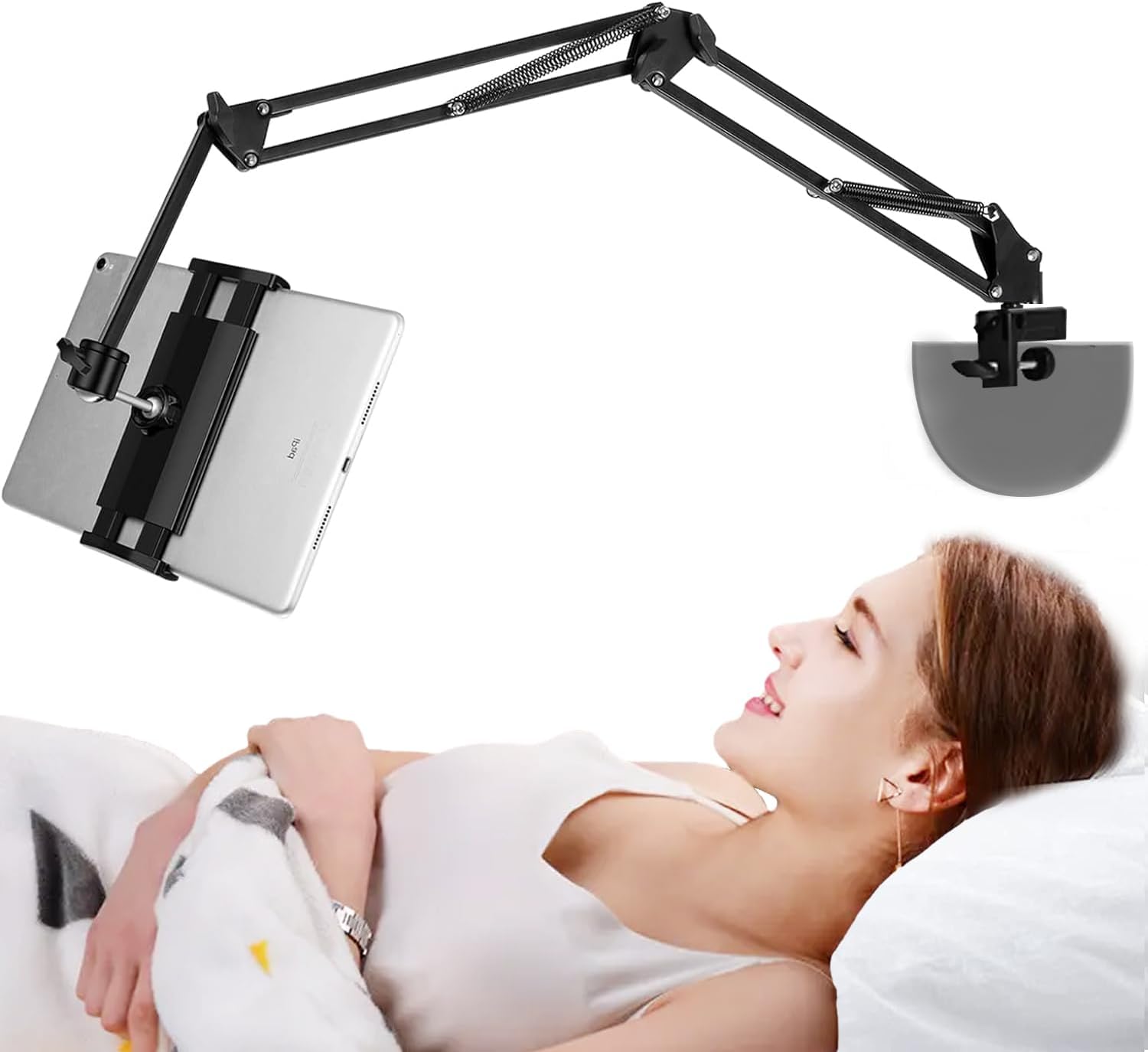 Thclmdse Table Tablet Stand for Bed Tablet Holder with Long Swivel Arm ...