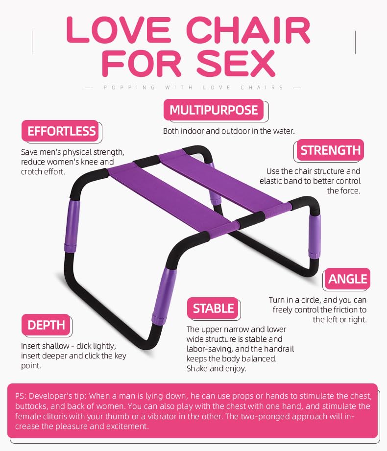 Sex Chair Height Adjustable Sex Bench Bouncing Mount Stool Sex Position ...