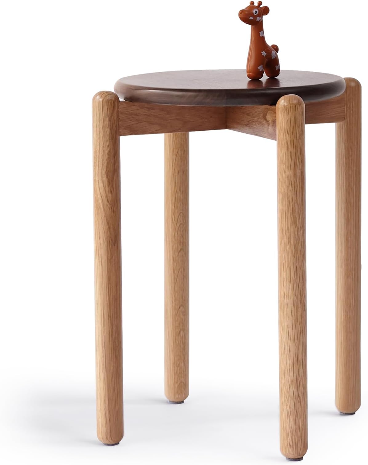 Amazon.com: Wayshome Solid Wood Stackable Stools, Modern Barstools for ...