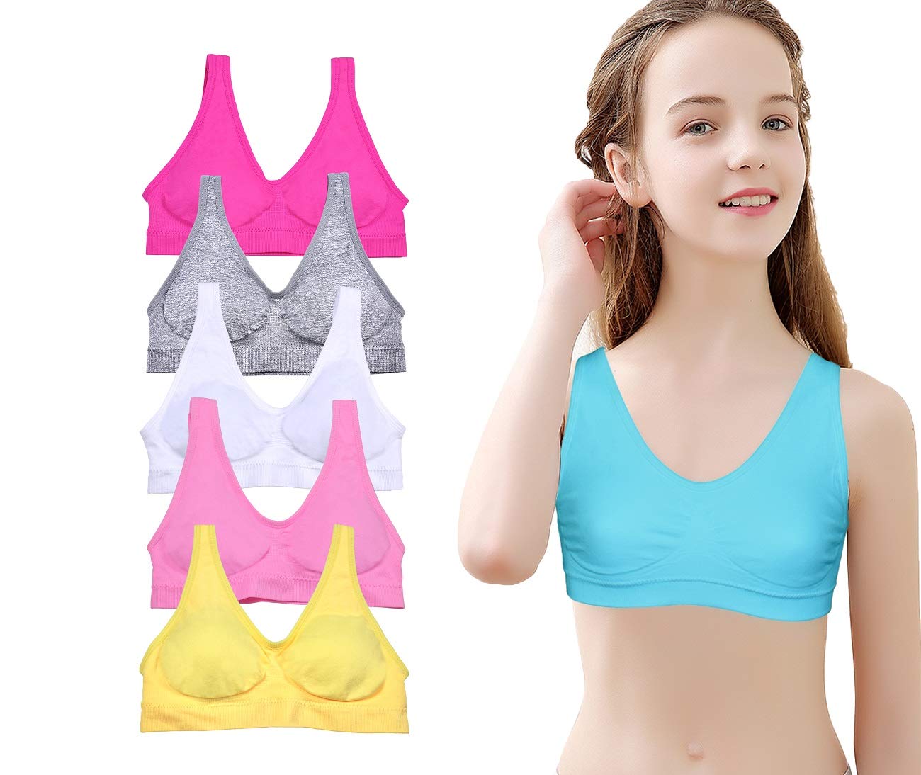 Buy Power Flower Girls Back To School Seamless Training Bra With