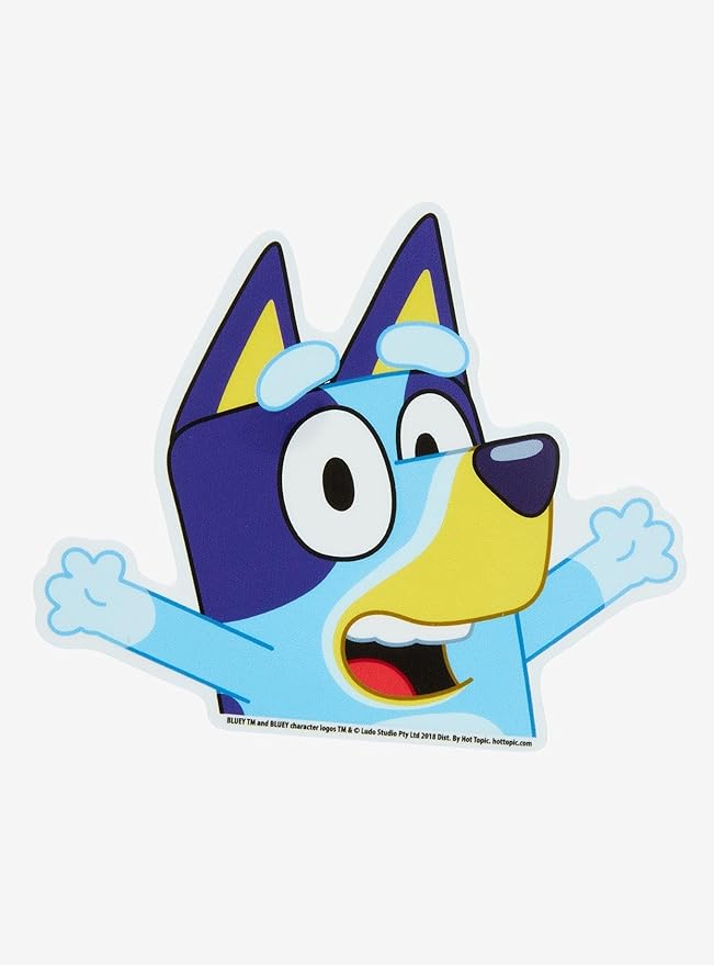 Amazon.com: Hot Topic Bluey Peeker Car Decal Multi None : Automotive