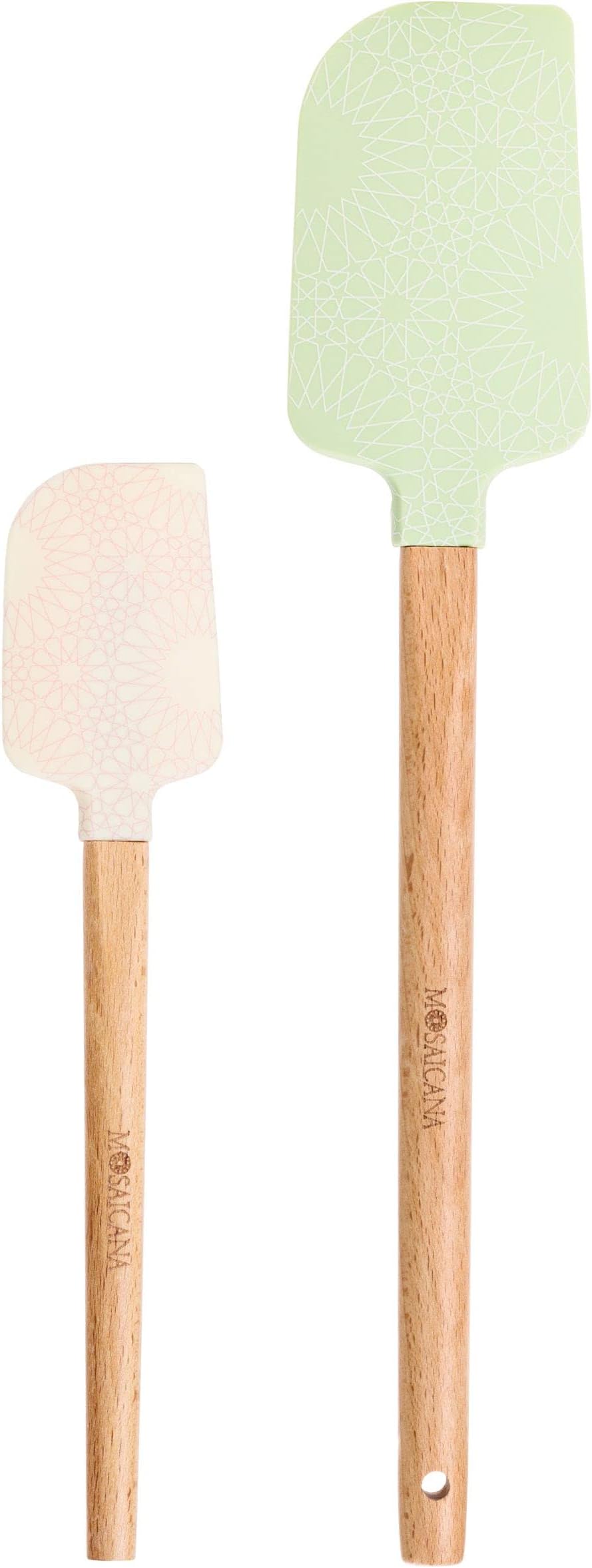 Amazon.com: KitchenAid Classic Bamboo Spatula, Set of 2, Pistachio ...