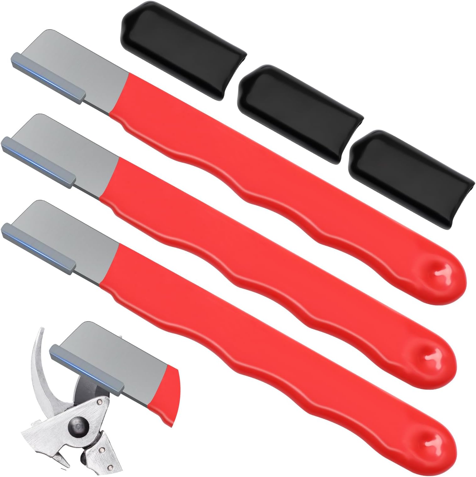 Amazon.com: Anglekai 3PCS Garden Tool Sharpener, Pocket Knife Sharpener ...