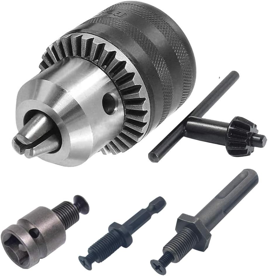 HFS(R) 1.5-13mm Key Drill Chuck with SDS Plus Shank and 1/2" Square ...