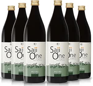 Amazon.co.jp: SajiOneオーガニック 有機JAS認定 鉄分 無添加 ビタミン サジージュース100％ お得な6本セット : 食品・飲料・お酒