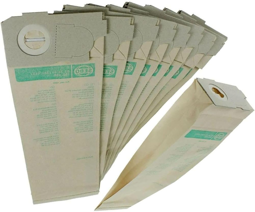 Genuine Sebo BS 360 460 Vacuum Cleaners Paper bags 1055 10 Pack - For ...