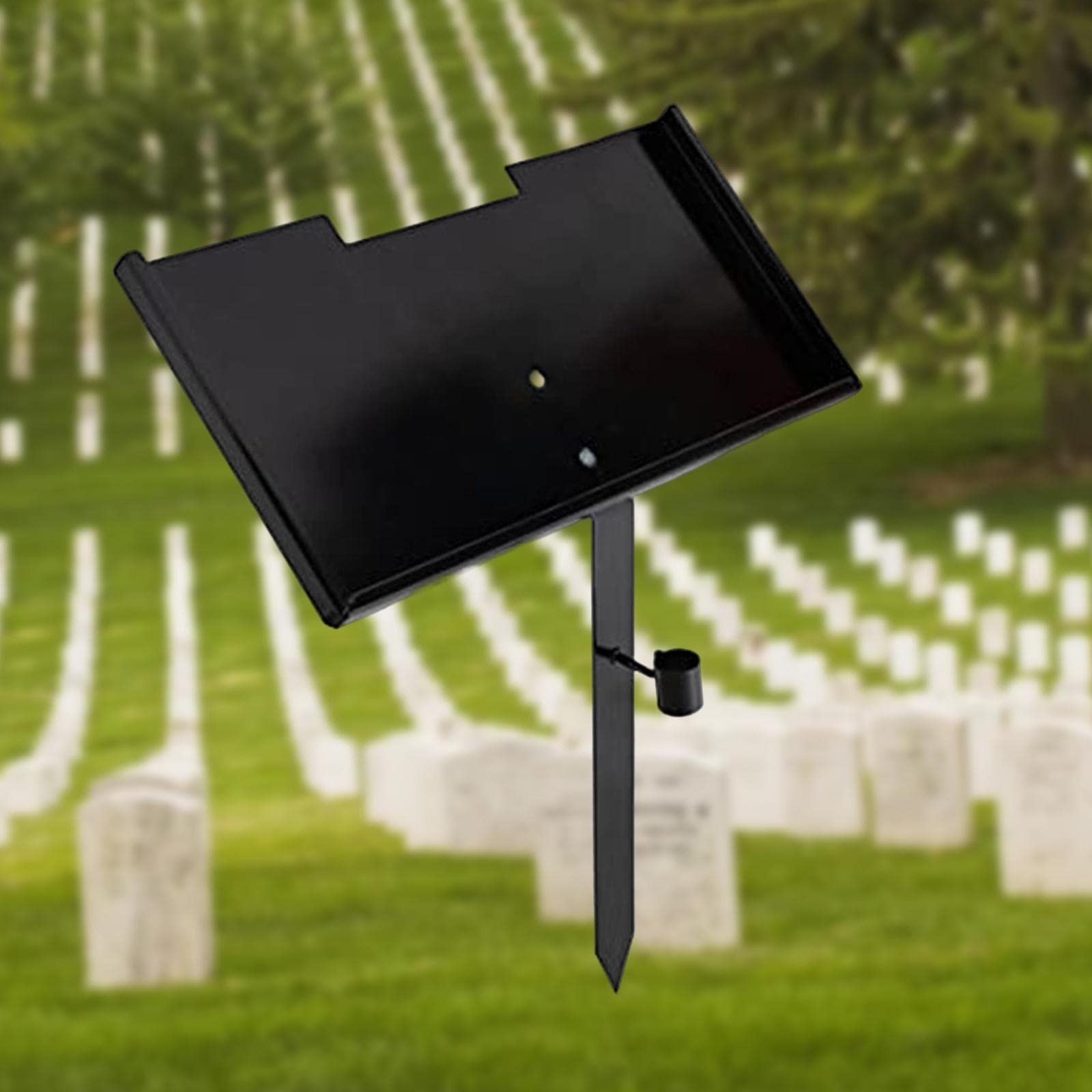 Snapklik.com : Grave Marker Stand Heavy Duty Remembrance Plaque ...