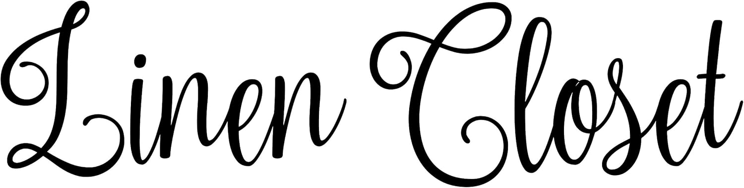 Amazon.com: Linen Closet 12w x 3h Label | Home Organization Door | Die ...